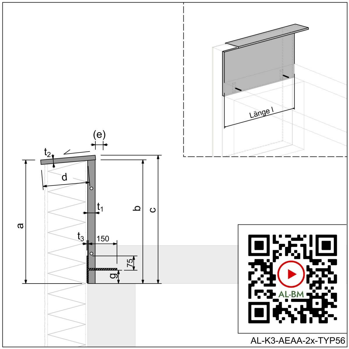 Attika Abdeckung - overtec